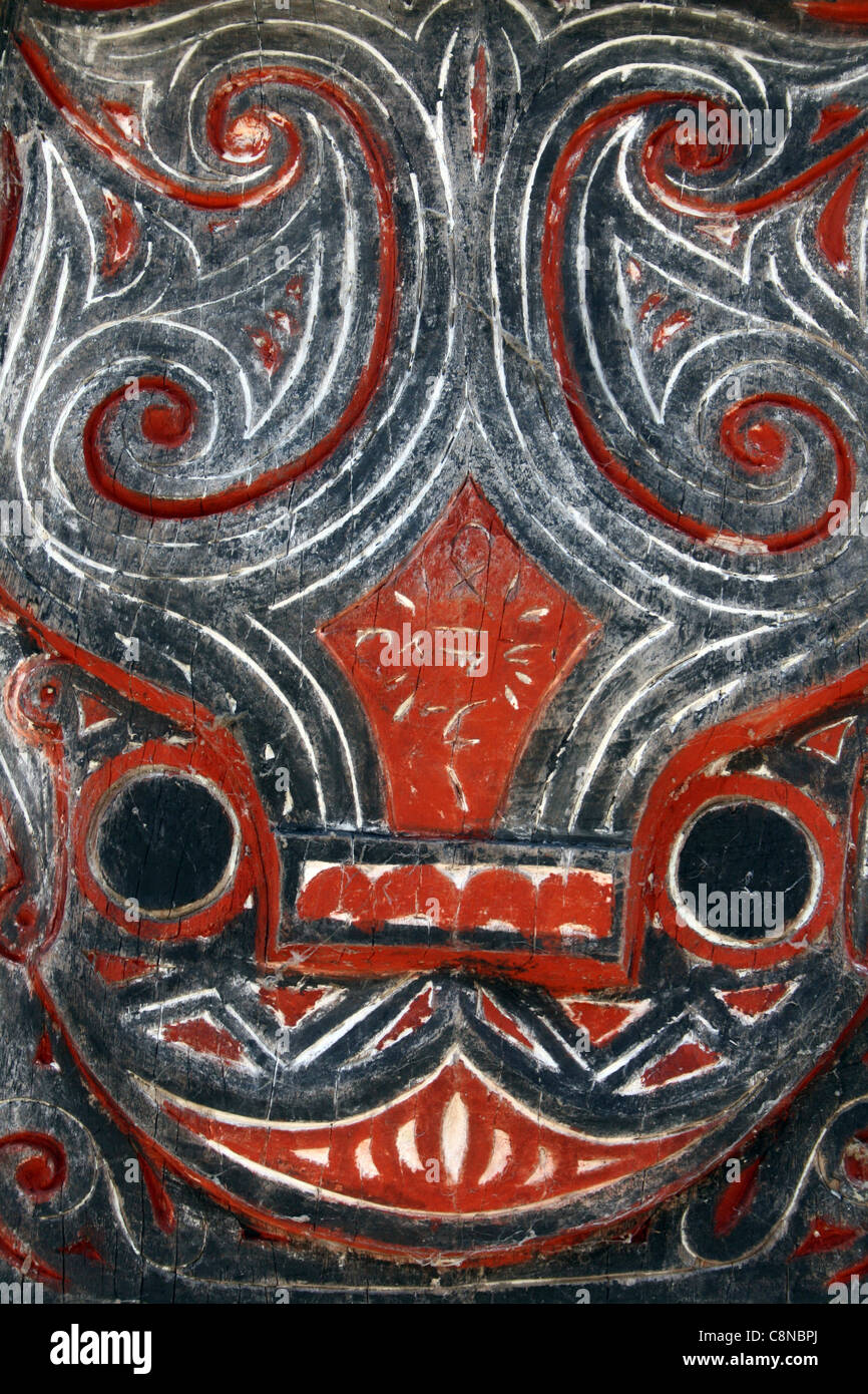 Traditional Batak Tribal Mask Design Stock Photo - Alamy