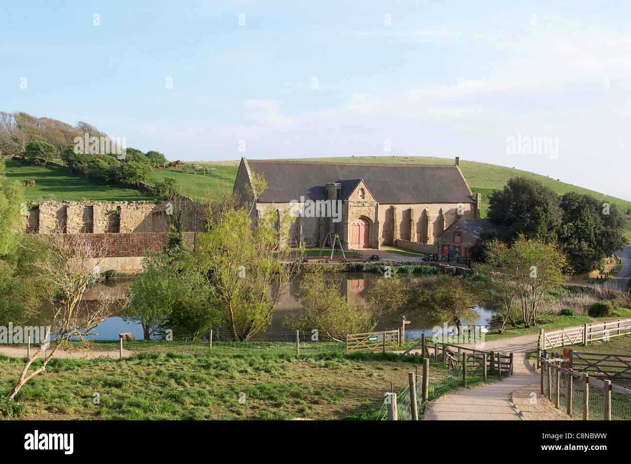 Great Britain, England, Dorset, Abbotsbury, Remains of the Benedictine ...