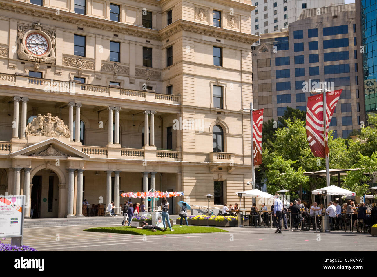 entrance to customs house in sydney's circular quay, constructed in ...