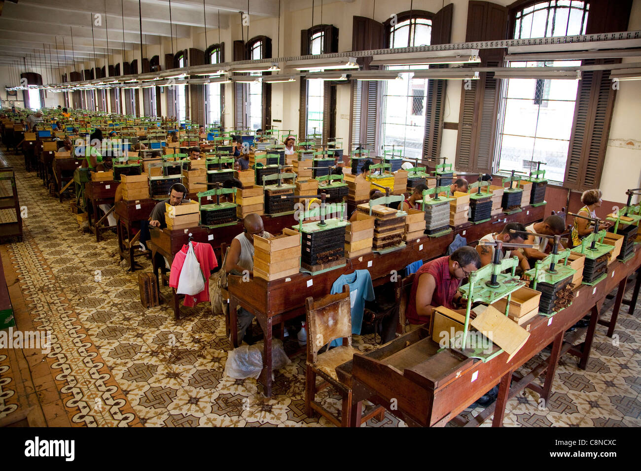 H. Upmann, world famous traditional cigar factory in Havana, Cuba Stock ...