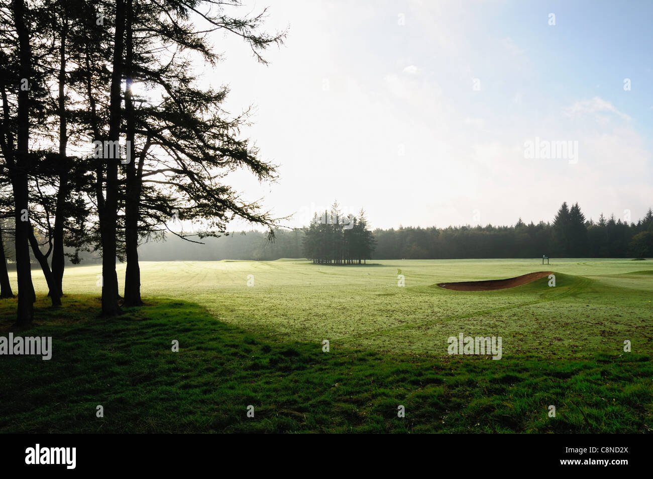 Hazelhead Park and golf course in Aberdeen, photographed in Autumn ...