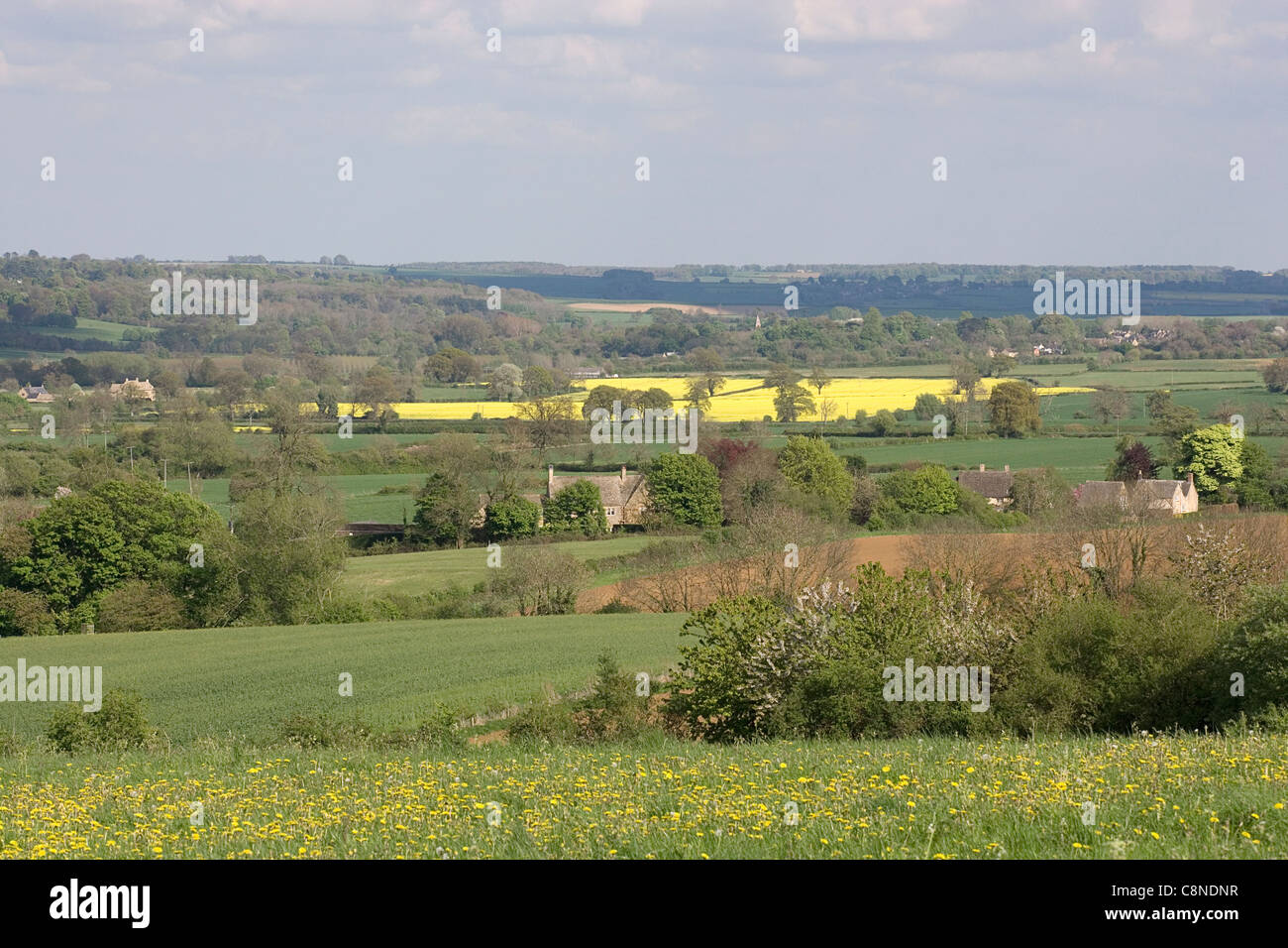 Great Britain, England, Gloucestershire, Country views around Stow-on ...