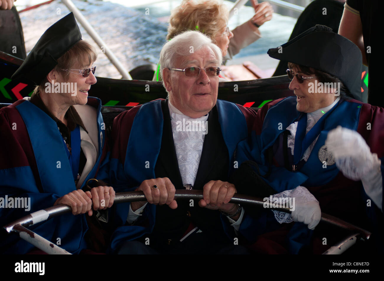 Town Council members at Mayor`s official opening of Warwick Mop fair ...