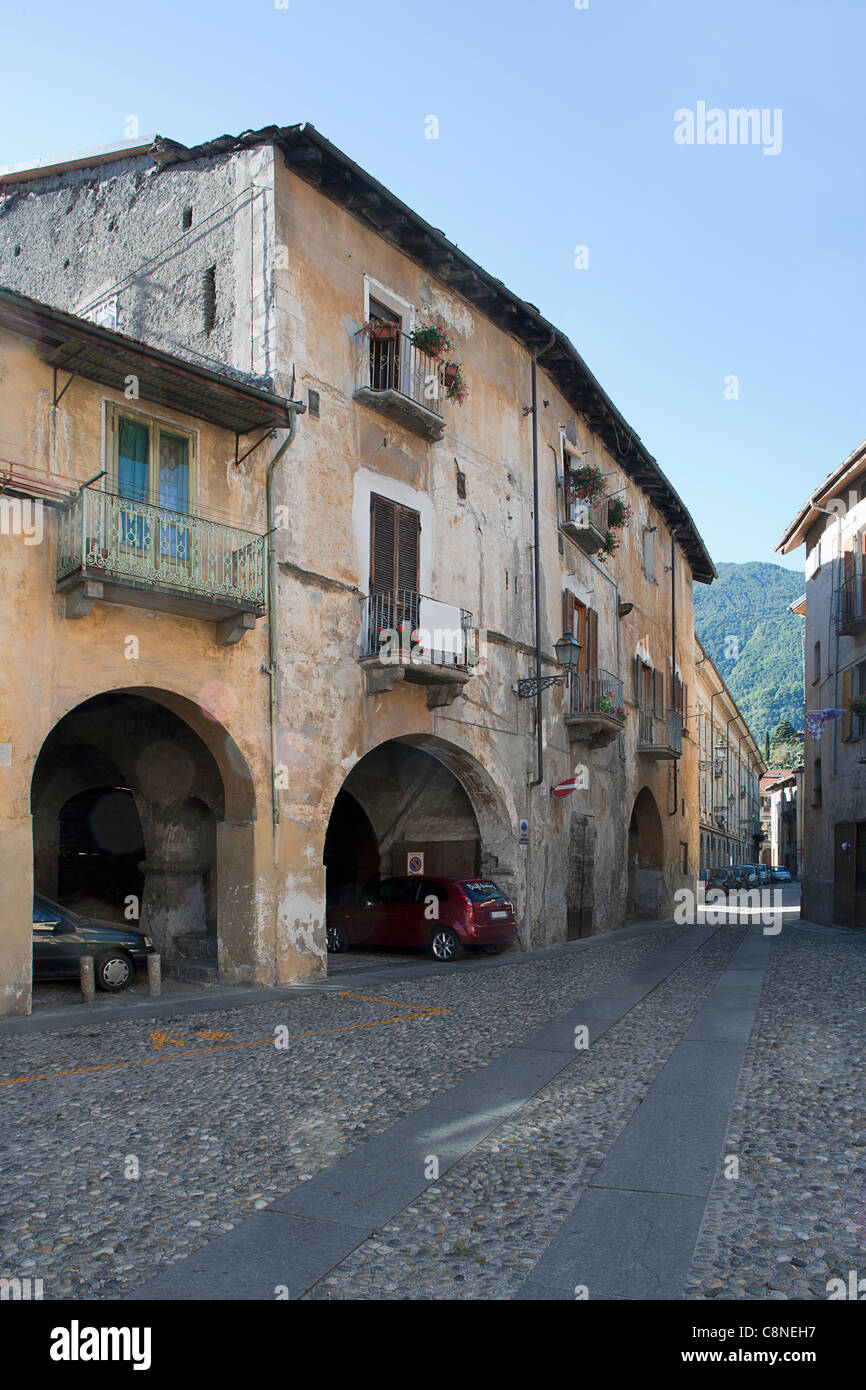 Italy, Piemonte, Susa, view of the old town Stock Photo - Alamy