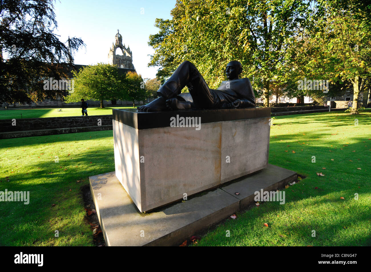 Autumn views around conservation area of Old Aberdeen and Kings College ...