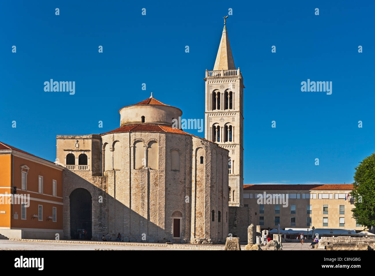 The Forum, city marketplace Zadar Dalmatia Croatia Europe Stock Photo ...