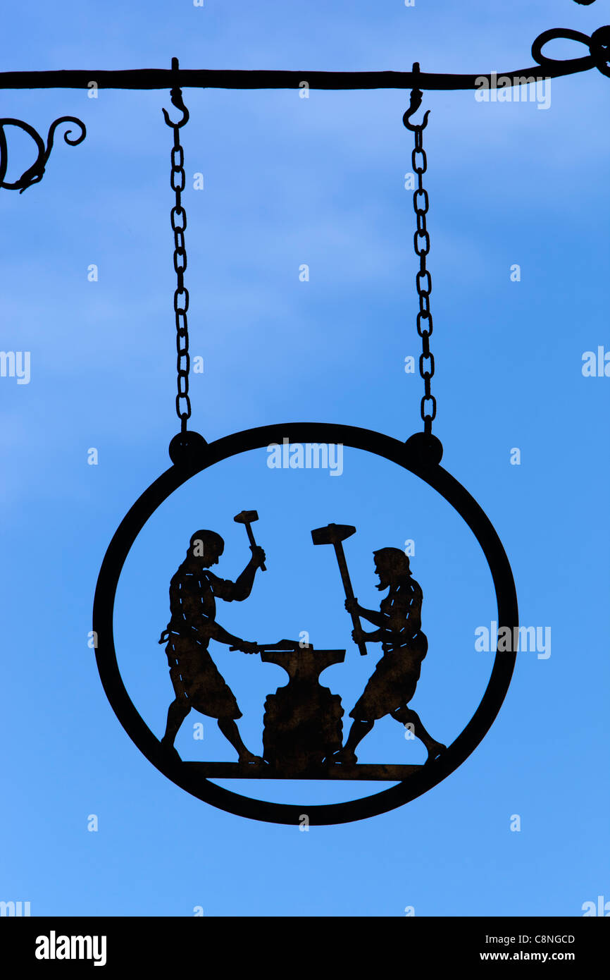 Blacksmith sign hi-res stock photography and images - Alamy