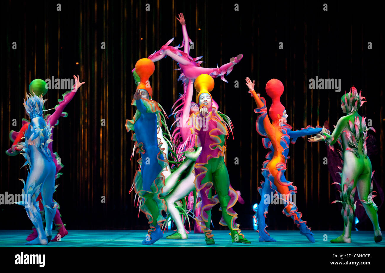 Cirque du Soleil perform "Varekai" at the Royal Albert Hall, London ...
