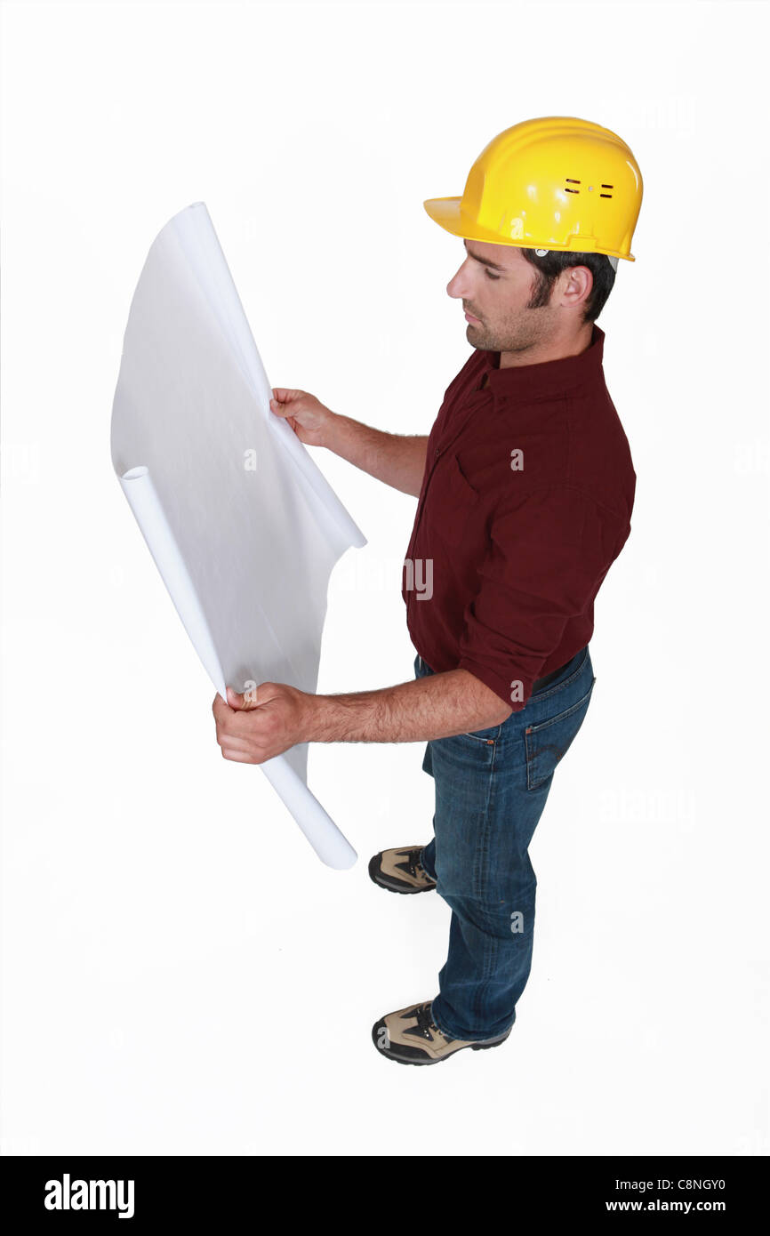 Project manager building site Cut Out Stock Images & Pictures - Alamy