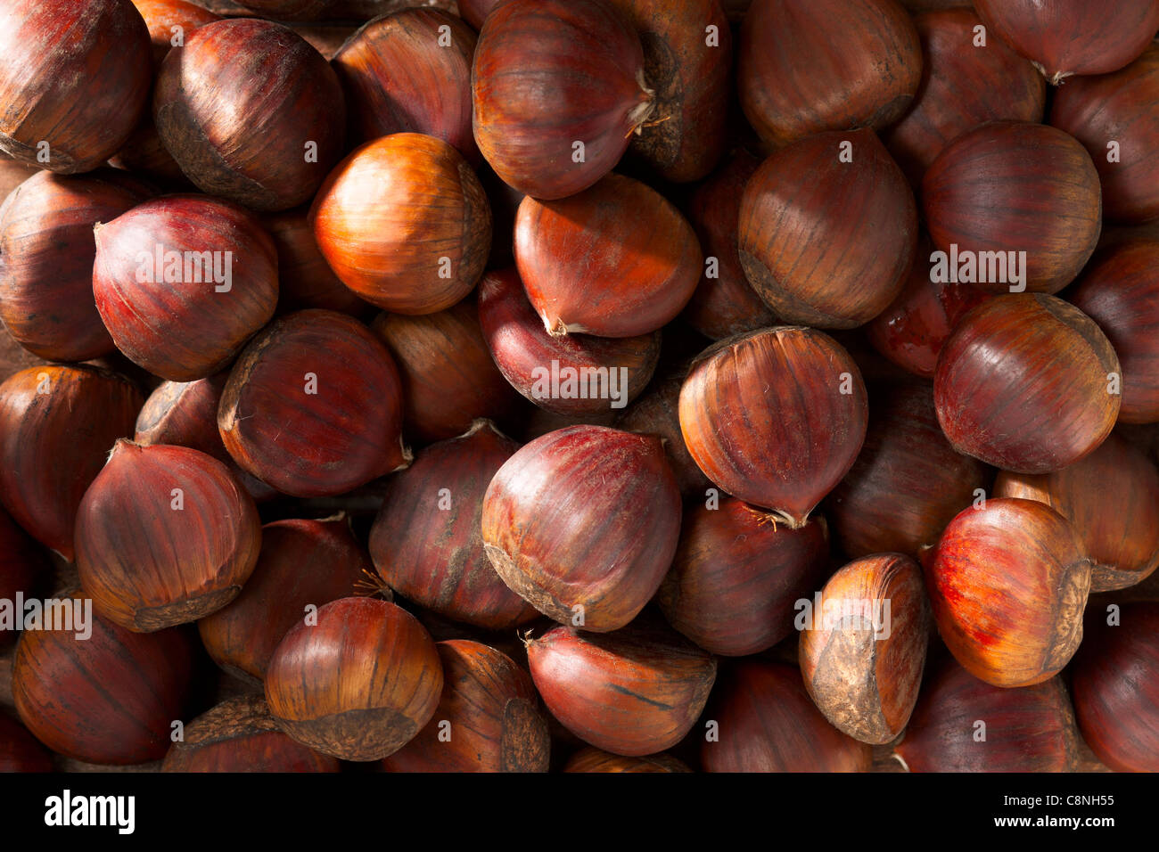 Many Chestnuts, Full Frame Stock Photo - Alamy