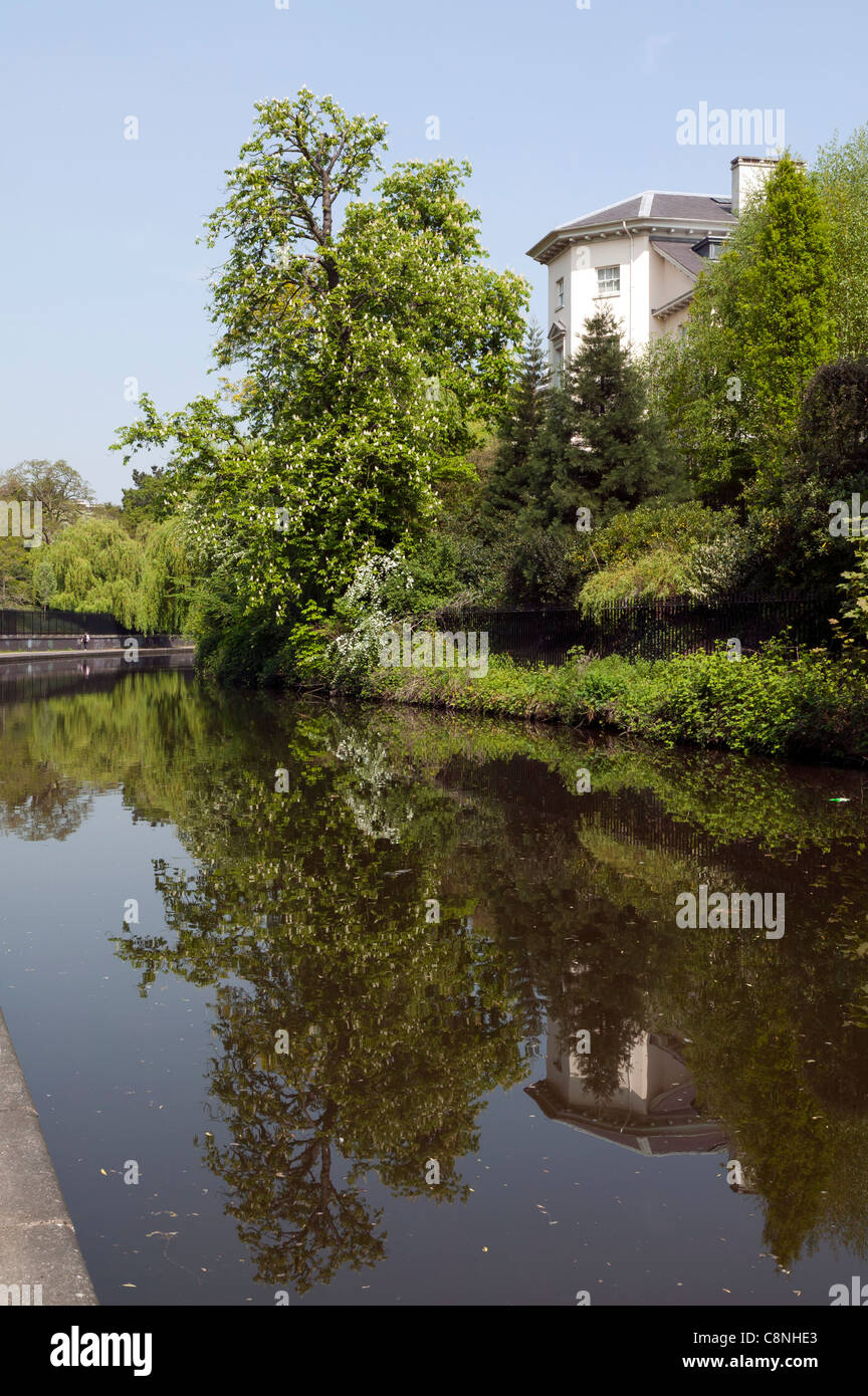 Springtime walk along the Regents Canal towpath Stock Photo - Alamy
