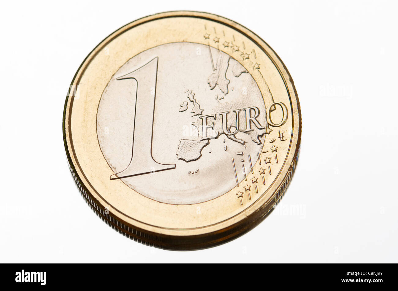 Map of europe euro coins Cut Out Stock Images & Pictures - Alamy