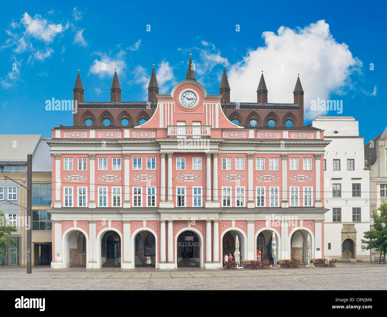 Rostock town hall hi-res stock photography and images - Alamy