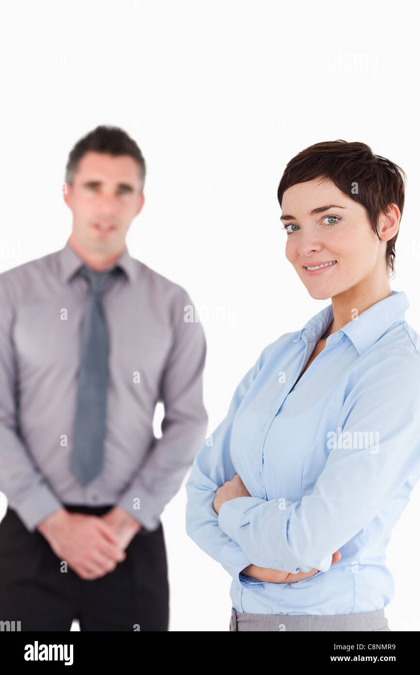Portrait of office workers posing Stock Photo - Alamy