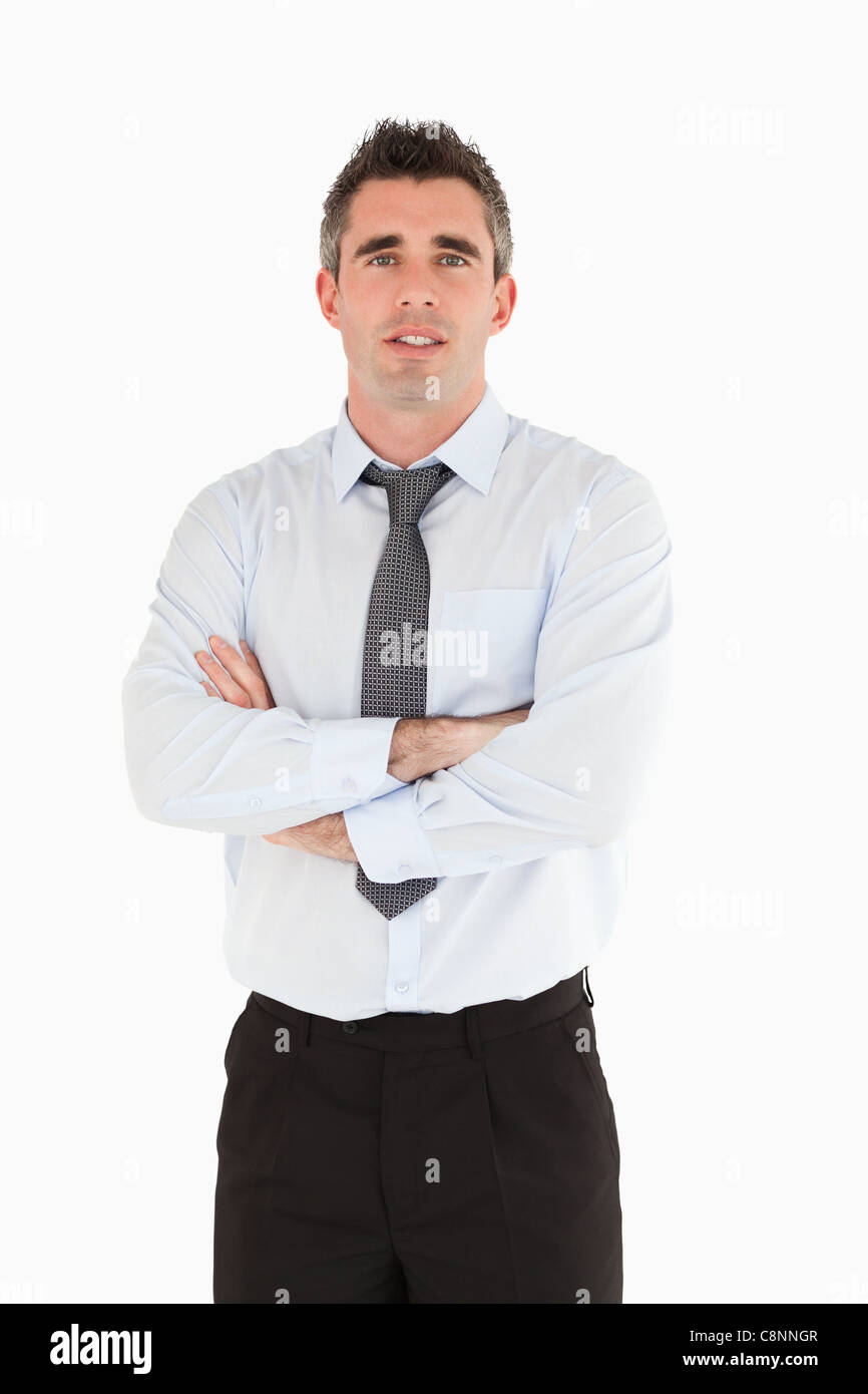 Portrait of a salesperson posing Stock Photo - Alamy