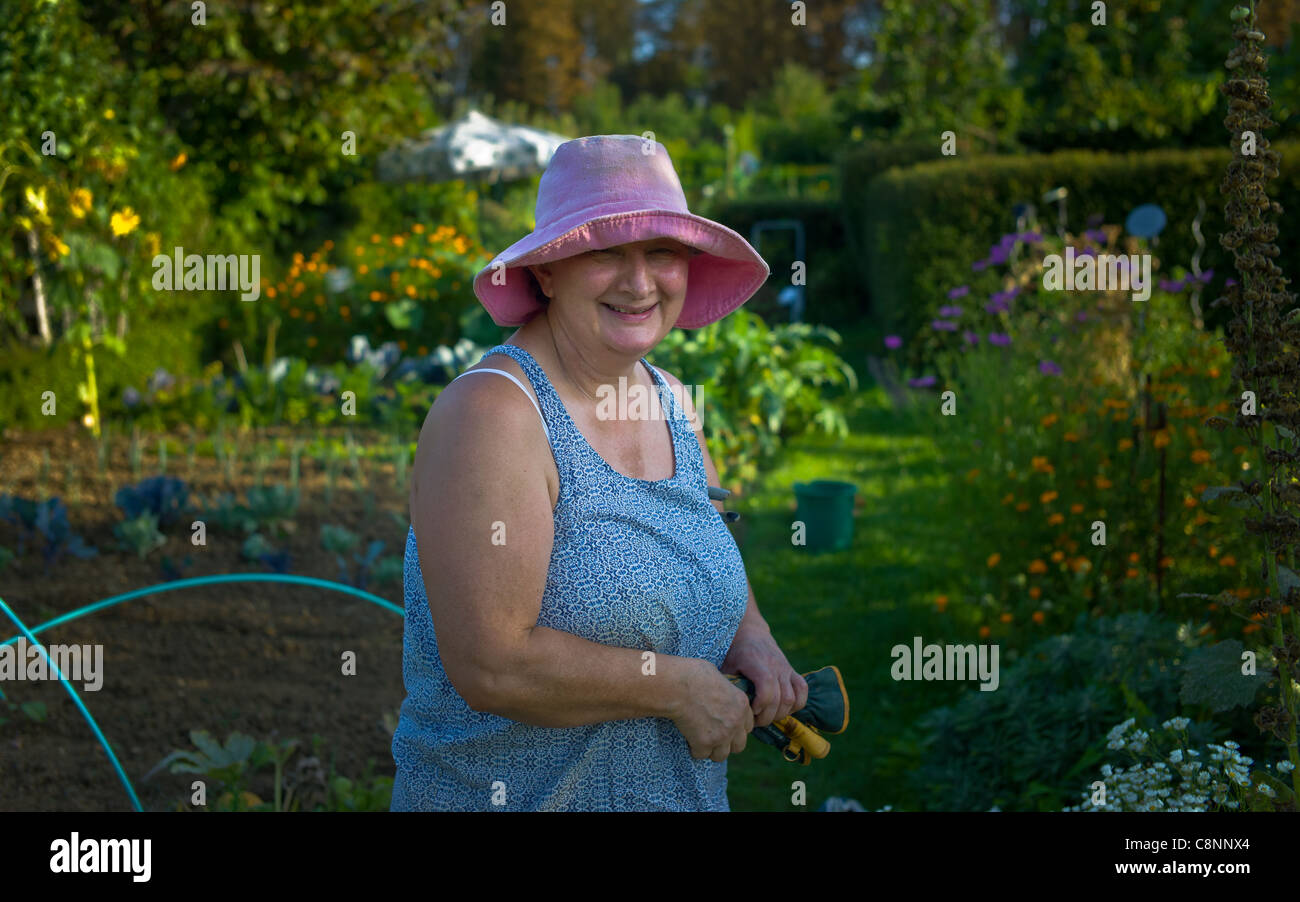 The Vegetable garden Gardner Stock Photo - Alamy