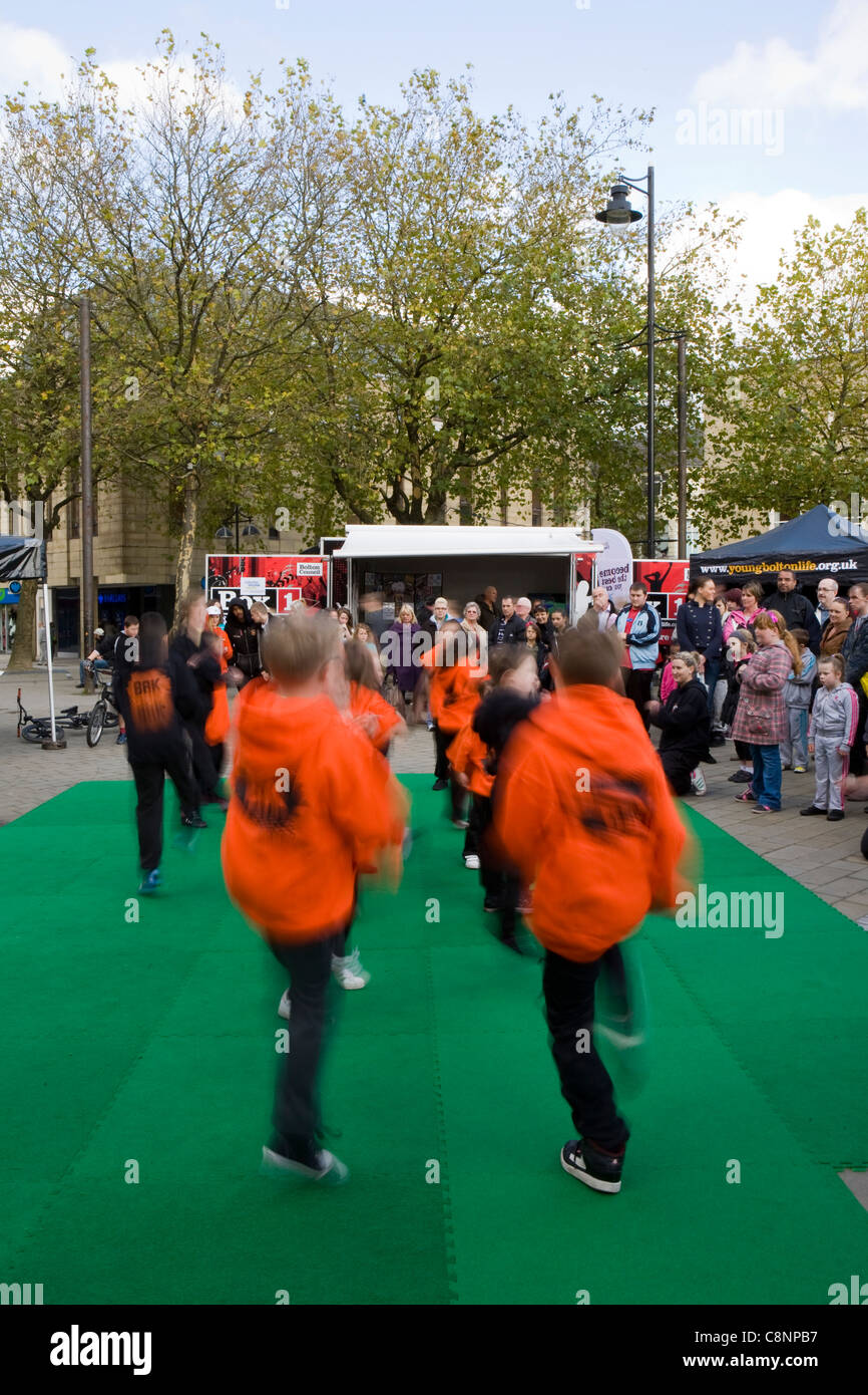 Children at Play Dancers at a "Have fun in Bolton" Event, Lancashire ...