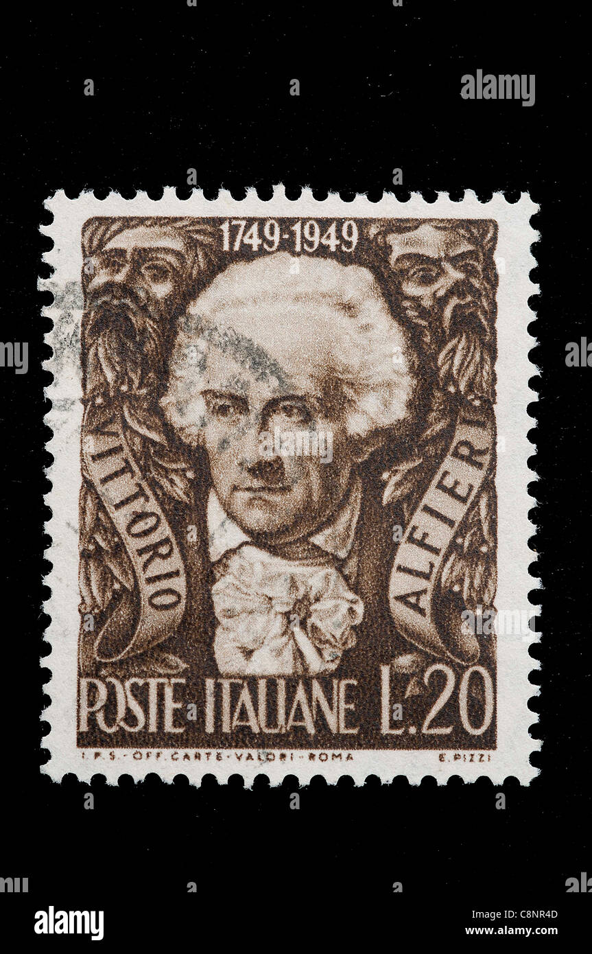 in an old italian stamp Stock Photo - Alamy