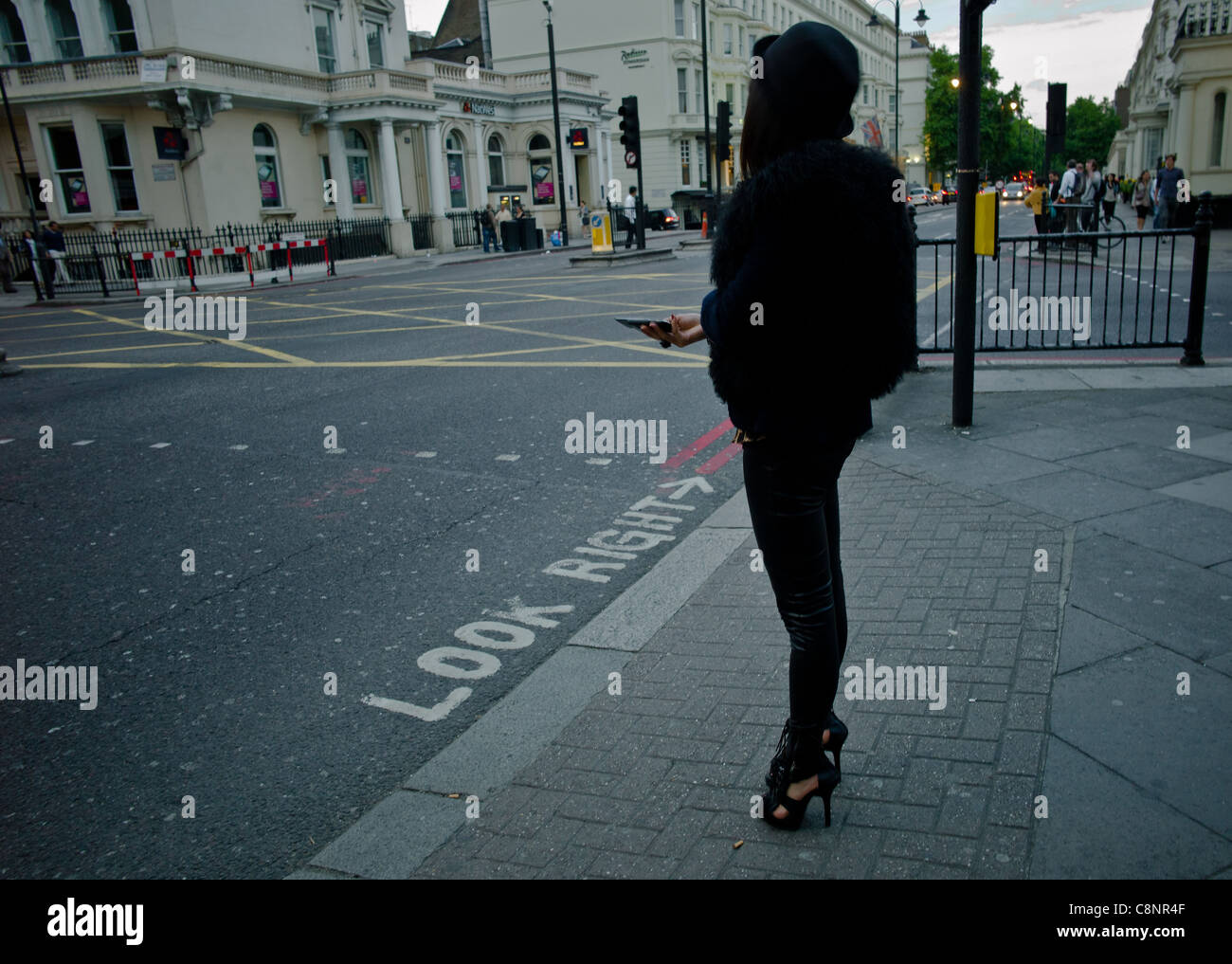 ALONDON a Weekend in London Street scene in London crosswalk Stock ...