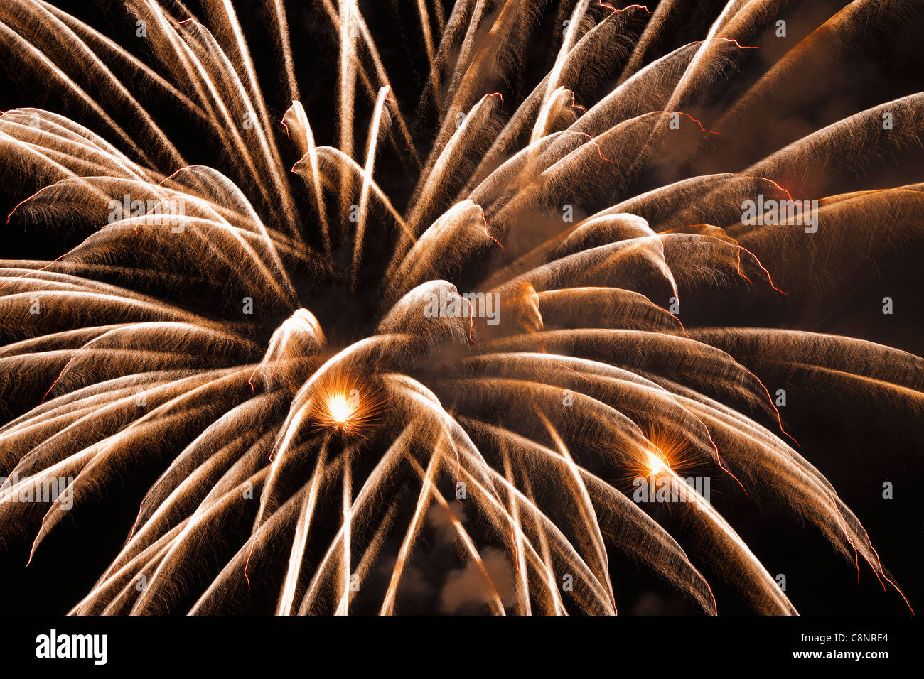 Fireworks exploding in sky Stock Photo - Alamy