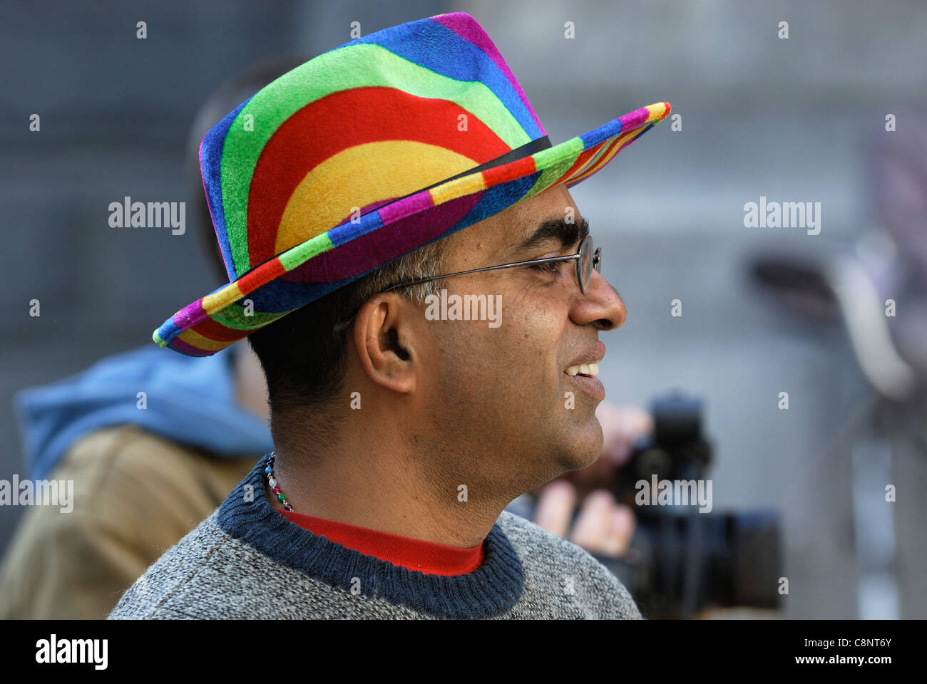 Rainbow hat hi-res stock photography and images - Alamy