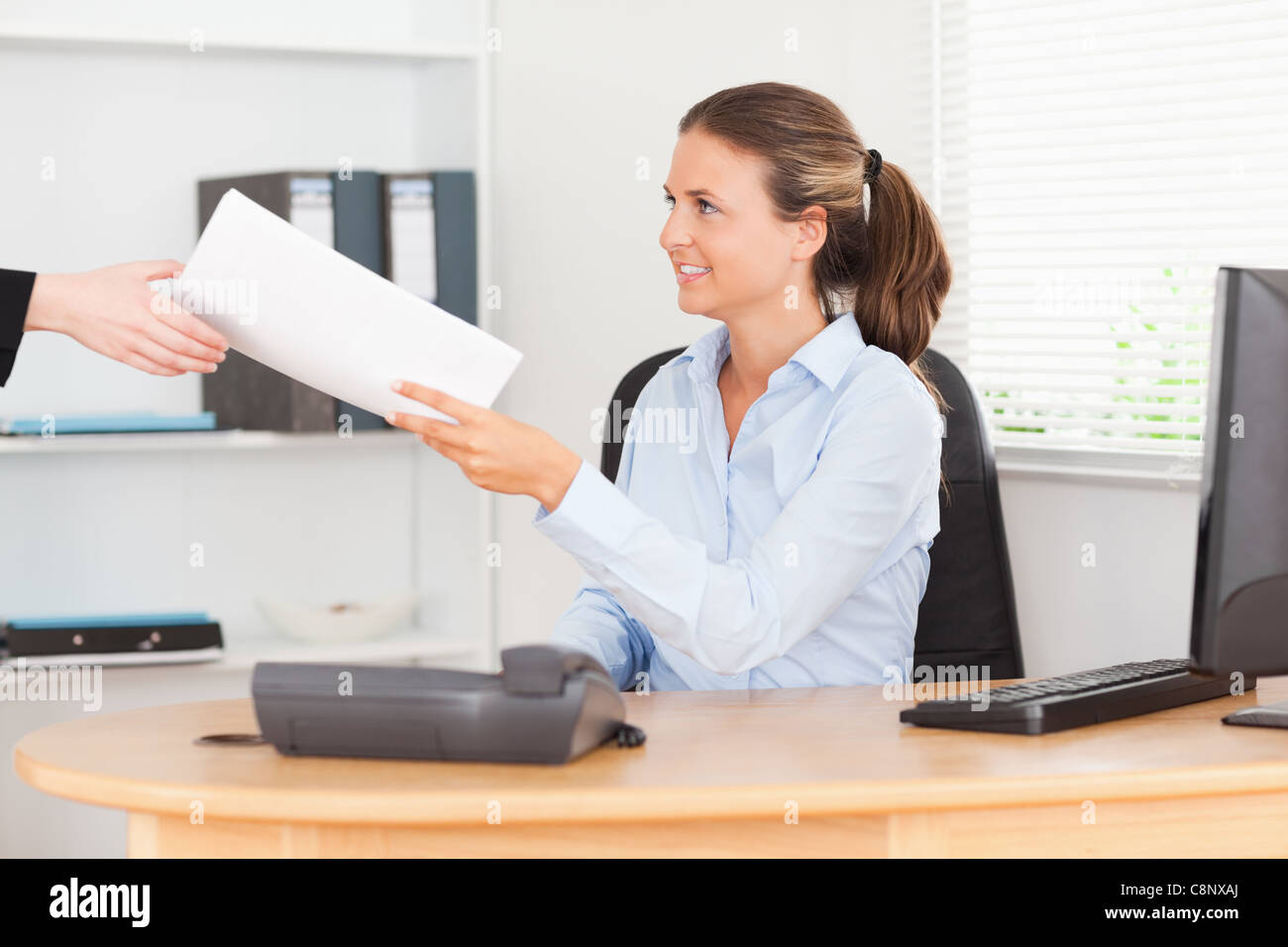 Receiving your paper hi-res stock photography and images - Alamy