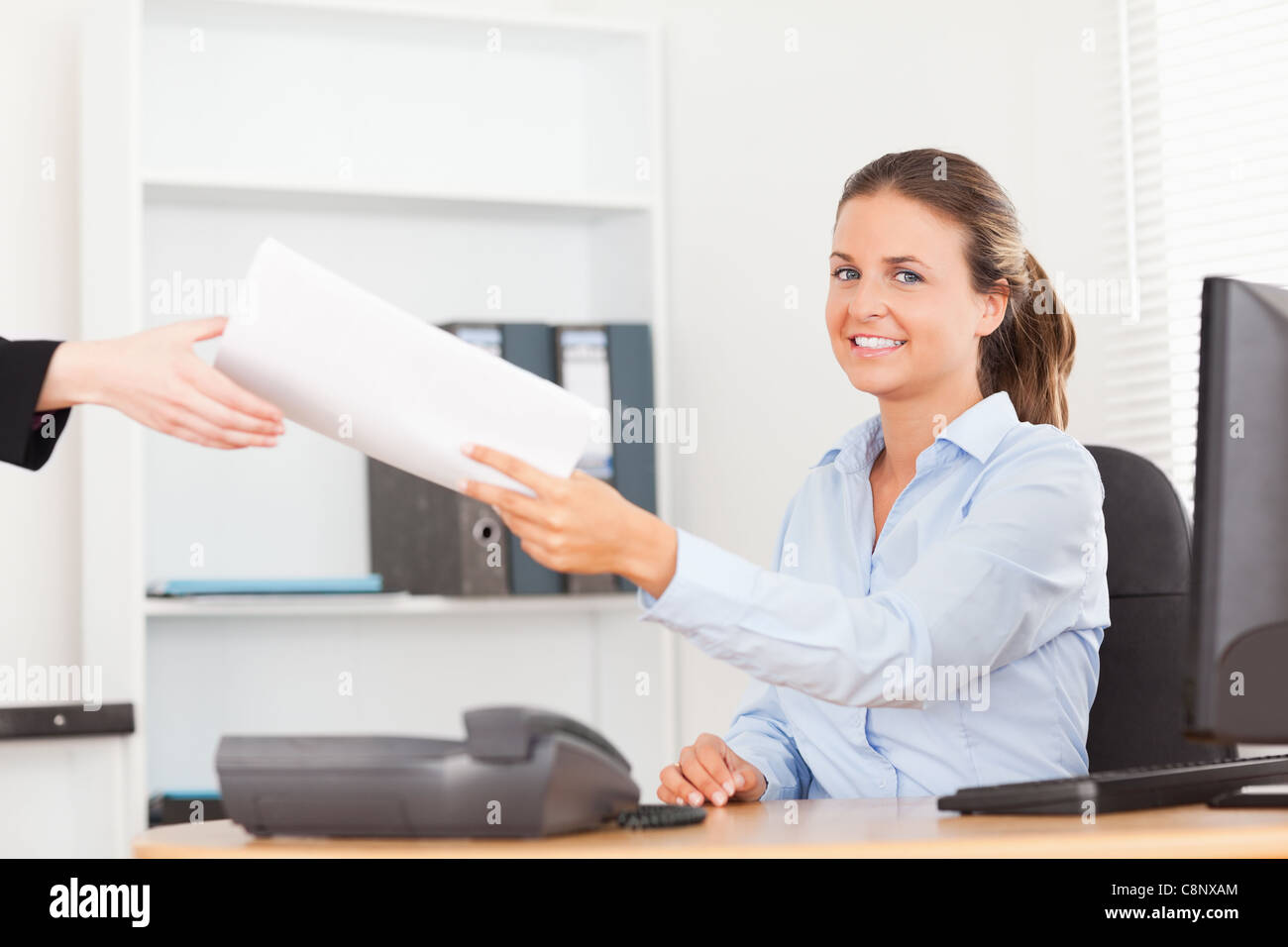 Receiving your paper hi-res stock photography and images - Alamy