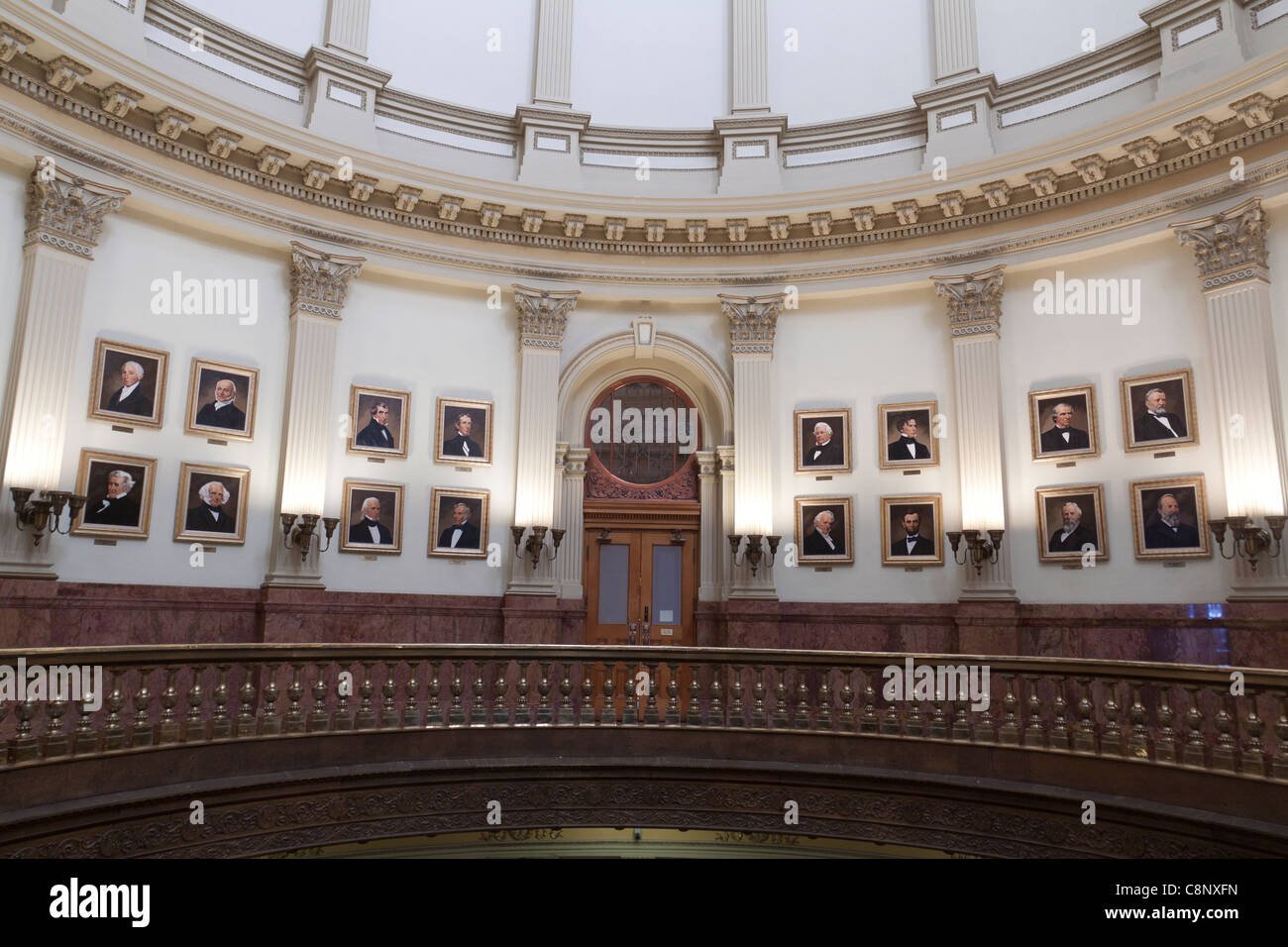 Gallery of Presidents displayed in the rotunda of the Colorado state ...