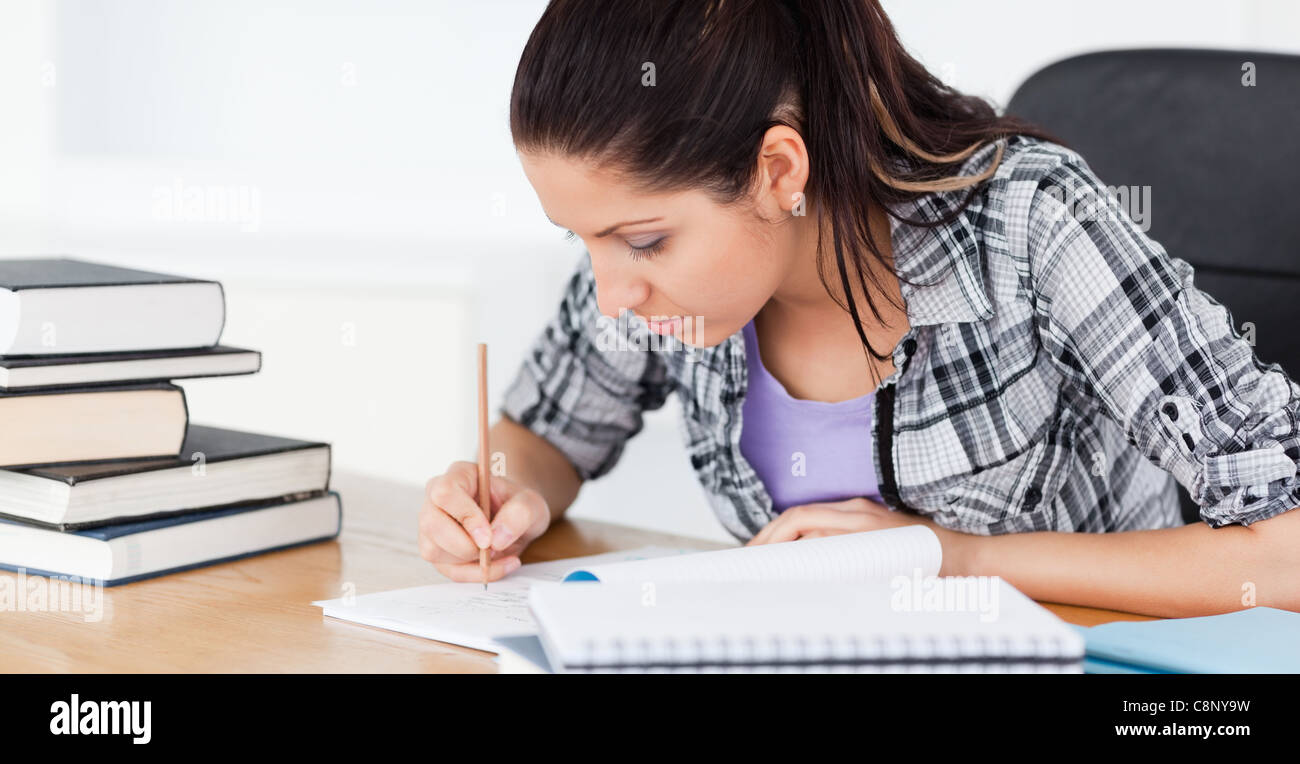 Young student learning Stock Photo - Alamy