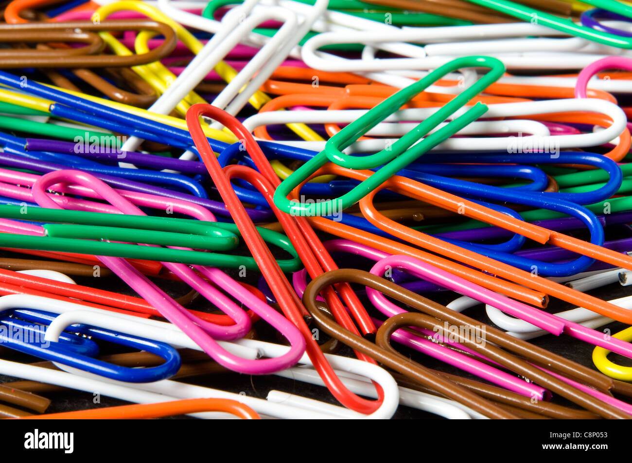Many colored paper clips hi-res stock photography and images - Alamy