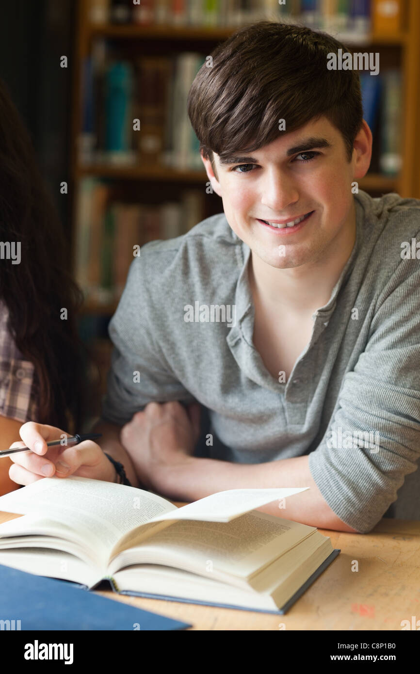 Portrait of a smiling student Stock Photo - Alamy