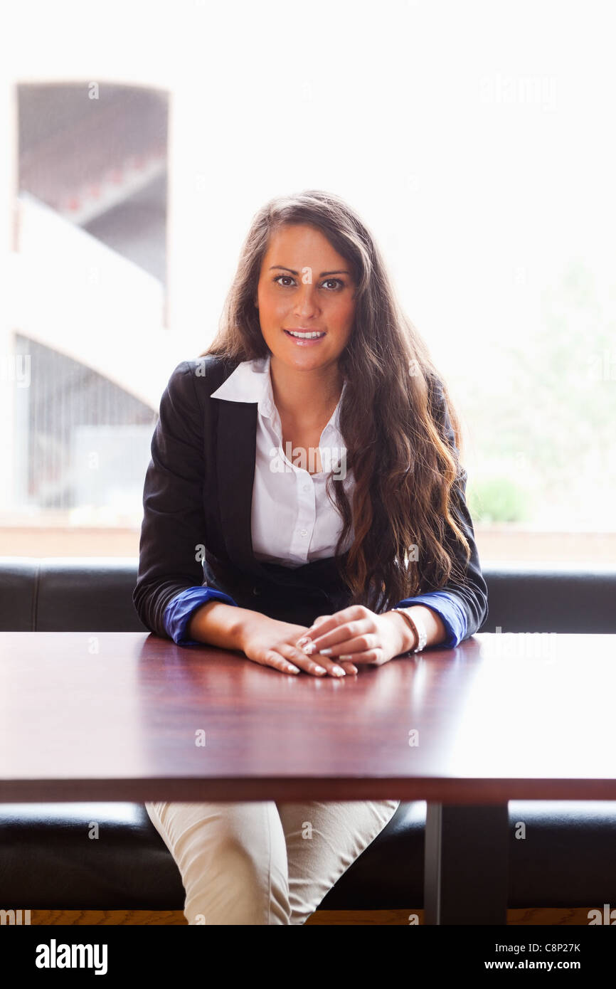 Portrait of smiling student Stock Photo - Alamy