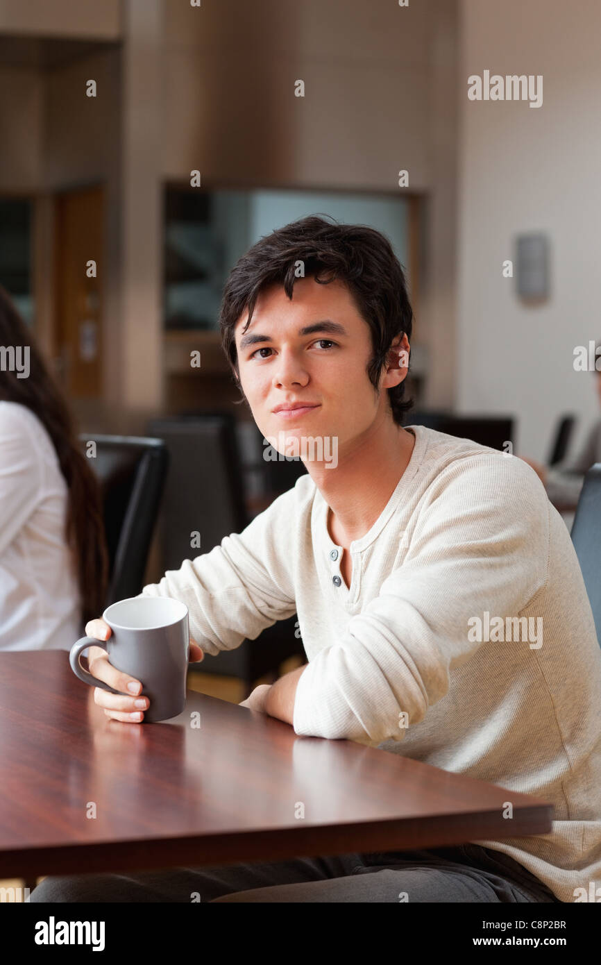 Portrait of a man having a coffee Stock Photo - Alamy