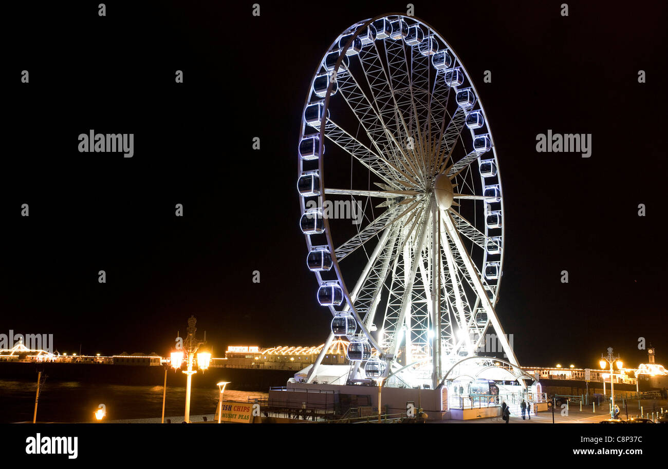 The Brighton Big Wheel on Brighton Seafront Stock Photo - Alamy