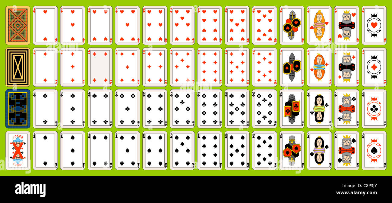 Set of playing cards Stock Photo - Alamy