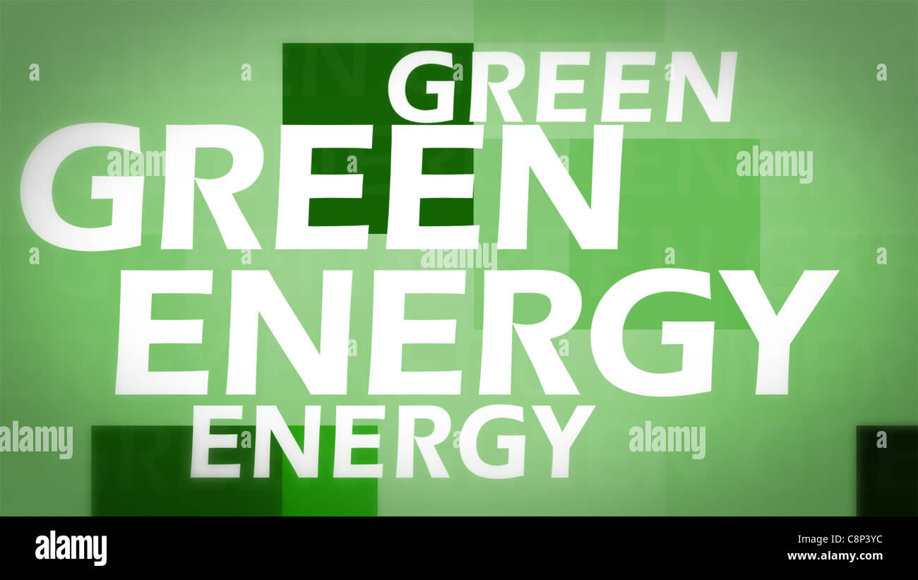 Creative image of green energy concept Stock Photo - Alamy