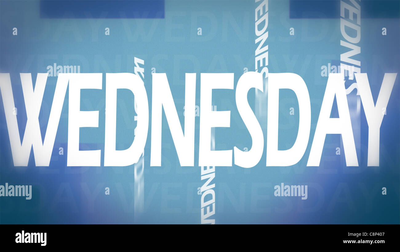 Creative image of Wednesday concept Stock Photo - Alamy