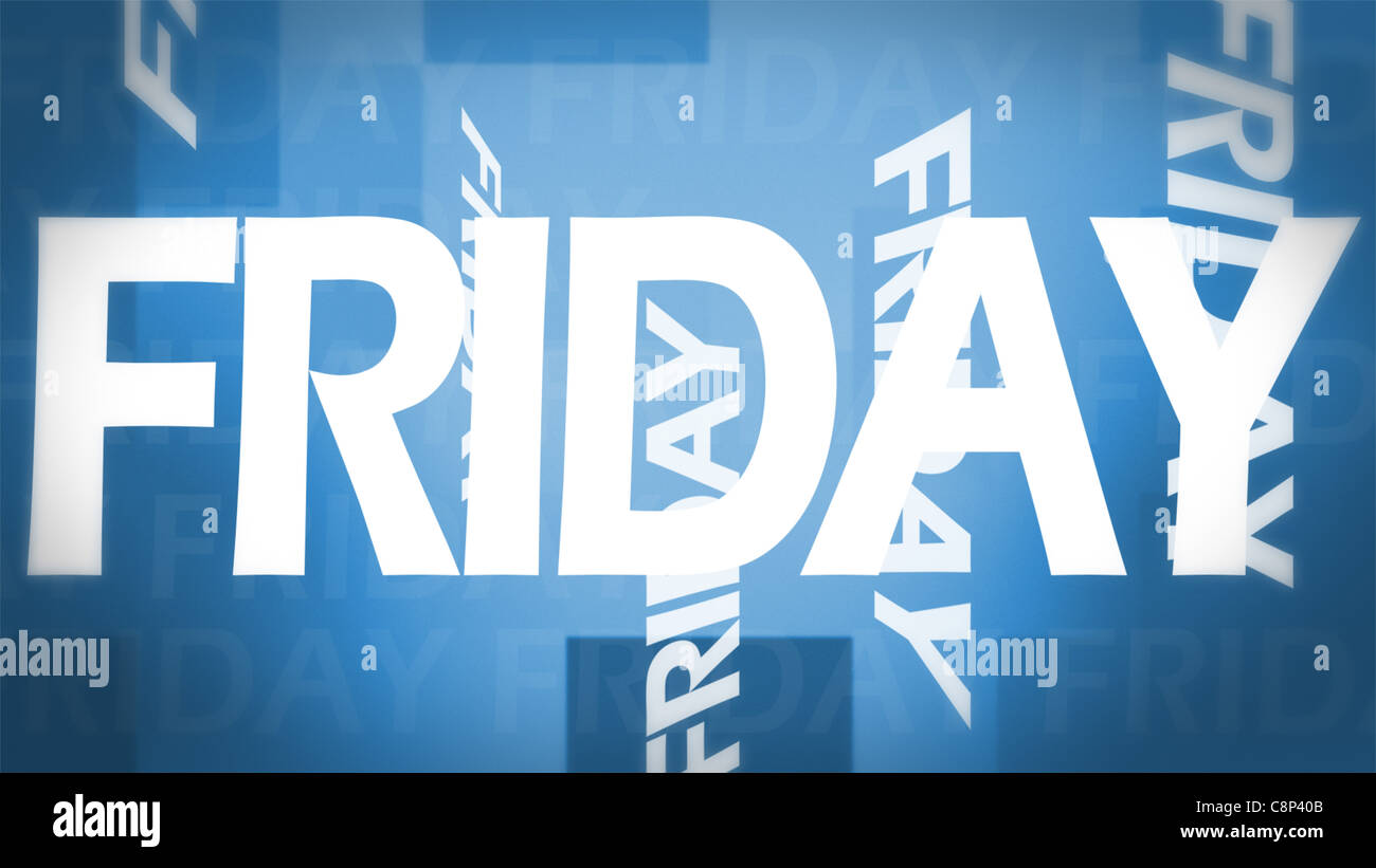 Creative image of Friday concept Stock Photo - Alamy
