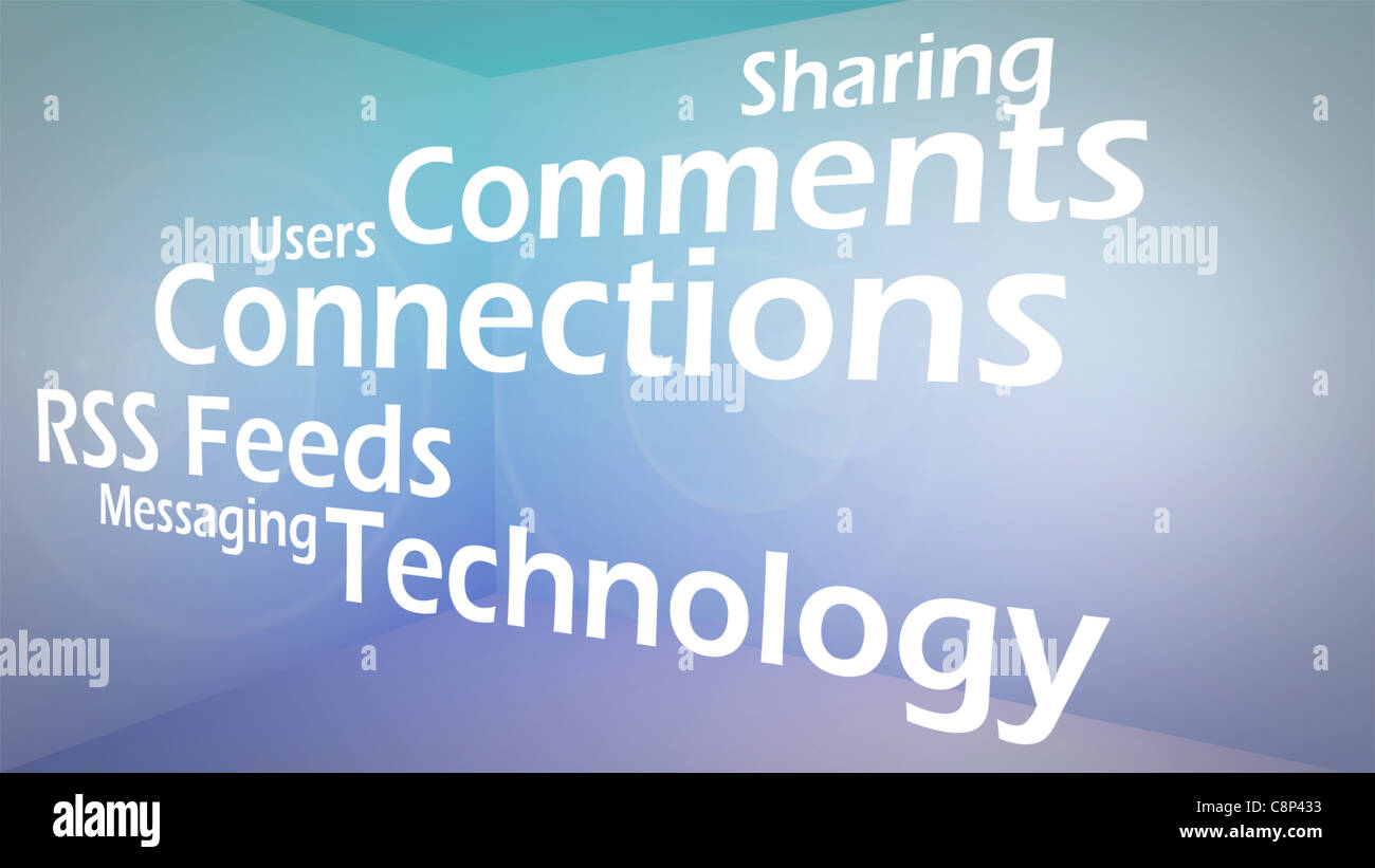 Creative image of web connection vocabulary concept Stock Photo - Alamy