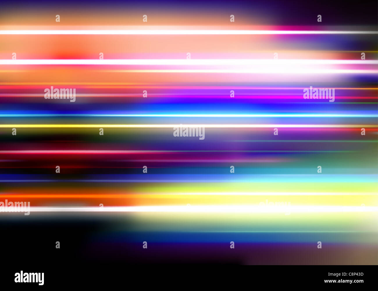illustration of abstract background with blurred magic neon color ...