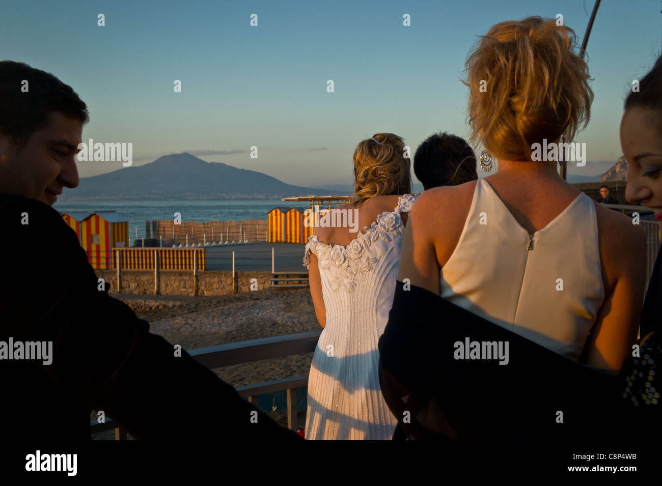 Vesuvio in sight Photo during a marriage one Saturday evening on the ...