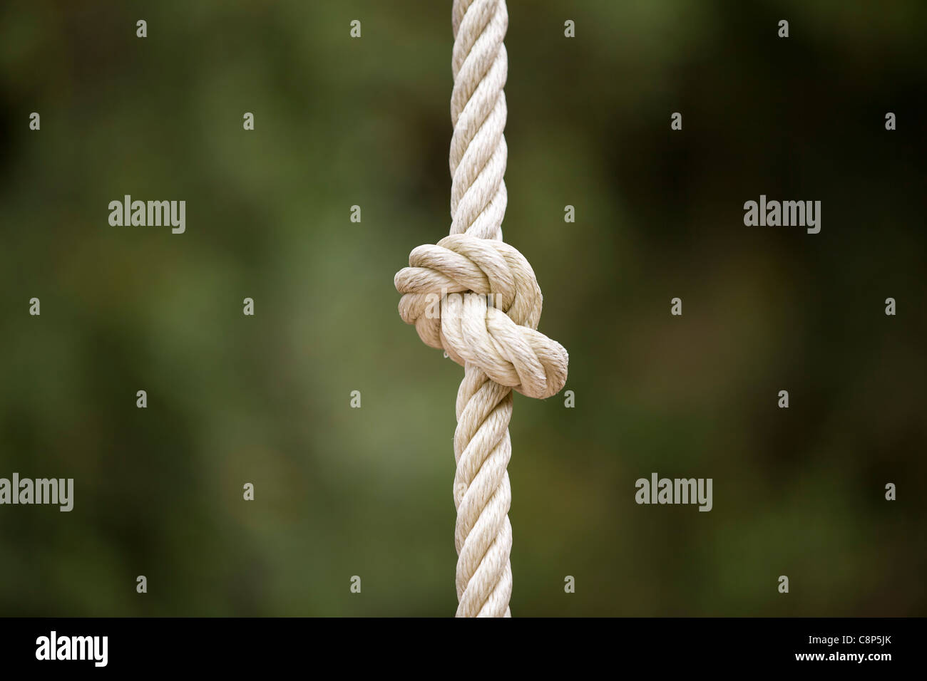 Detail of a rope knot in outdoor Stock Photo - Alamy