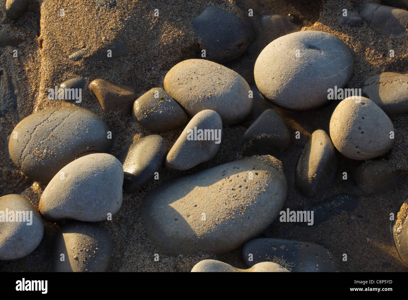 Beach with round stones hi-res stock photography and images - Alamy