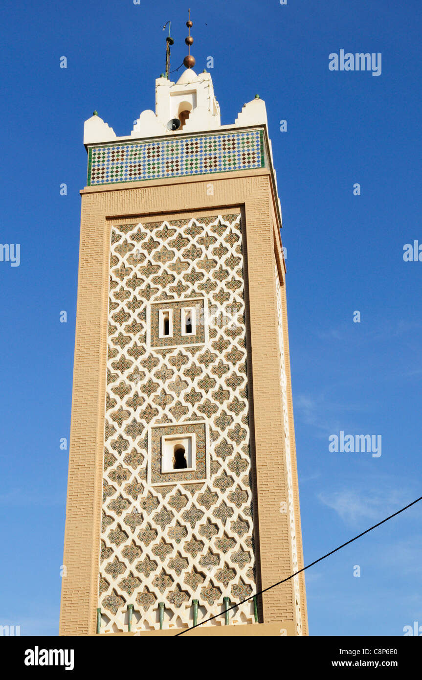 Minaret of The Great Mosque, Taroudannt, Morocco Stock Photo - Alamy