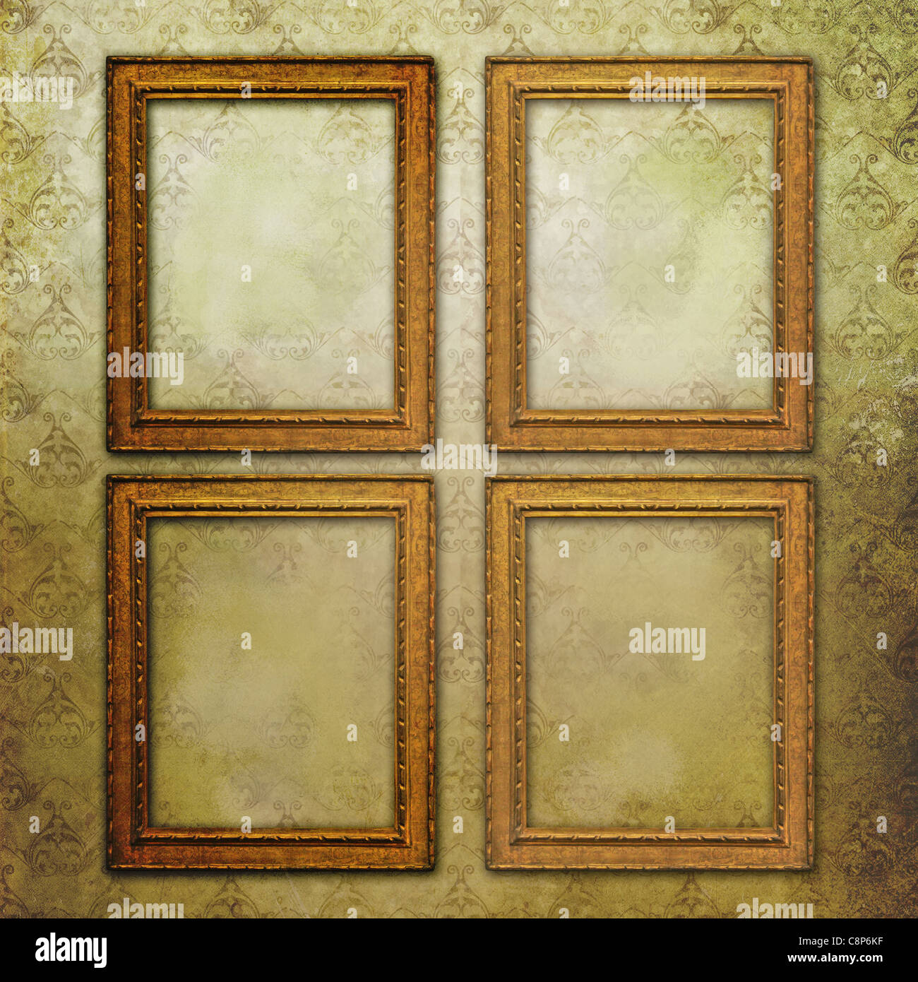 Empty Vintage Picture Frames