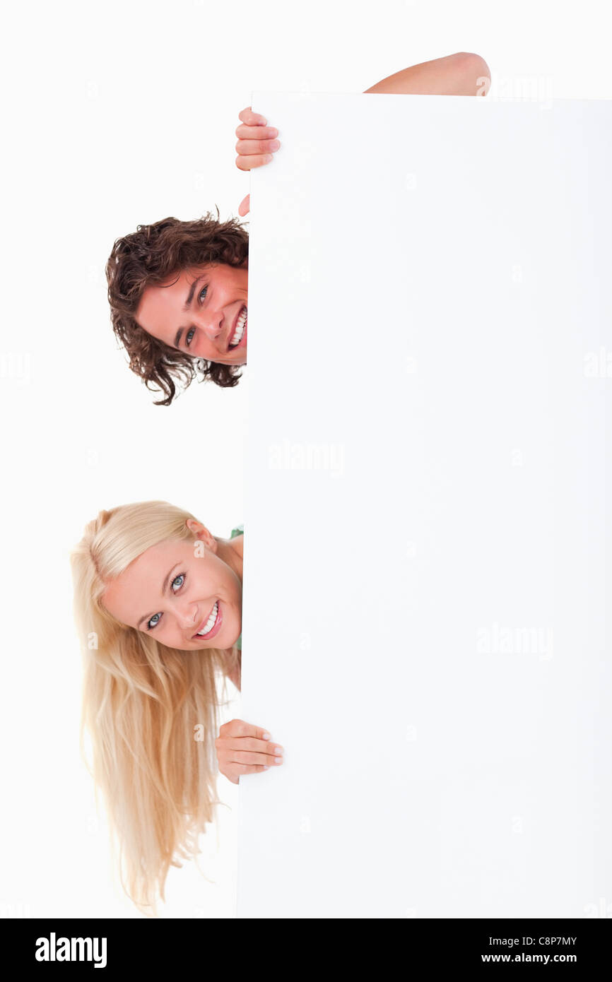 Happy family behind Cut Out Stock Images & Pictures - Alamy