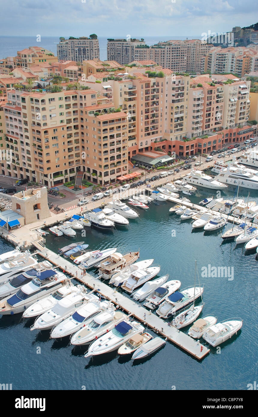 Harbor and Port of Fontvieille in Monaco Stock Photo - Alamy