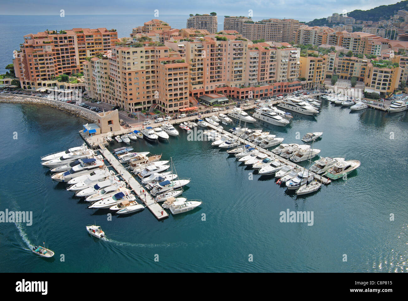 Harbor and Port of Fontvieille in Monaco Stock Photo - Alamy