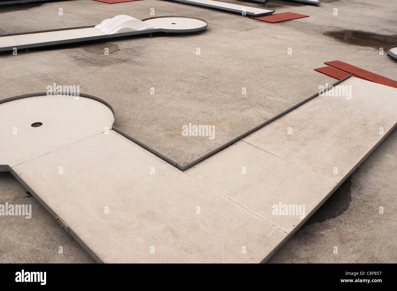 Empty Mini Golf Course Stock Photo - Alamy