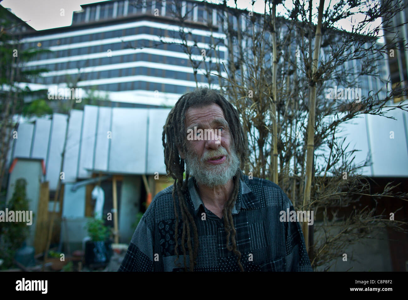 Urban poverty, , Homeless address at the foot of the Hill offices of St ...